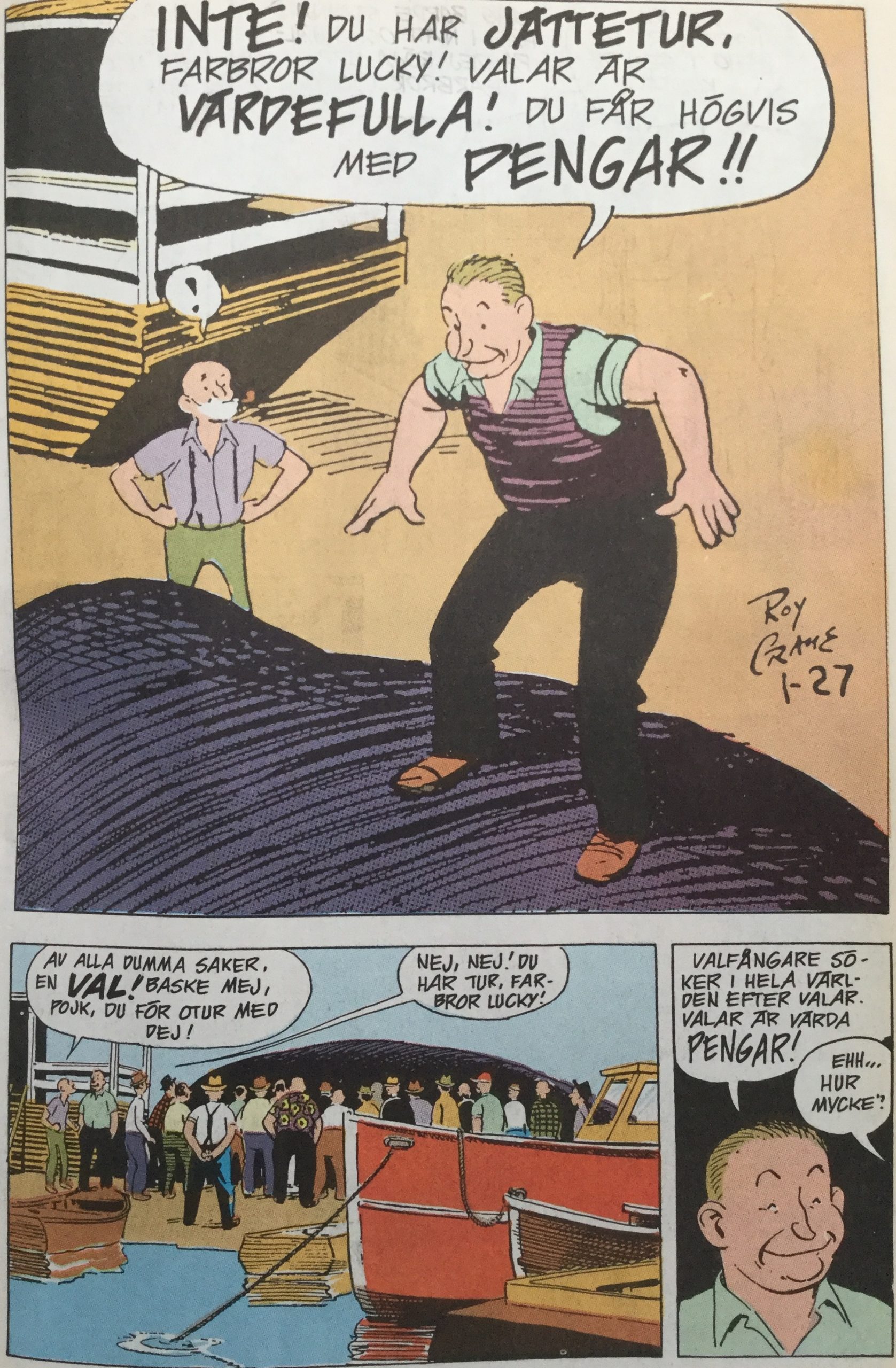 Buz Sawyer och Rosco Sweeney - Rogers Seriemagasin
