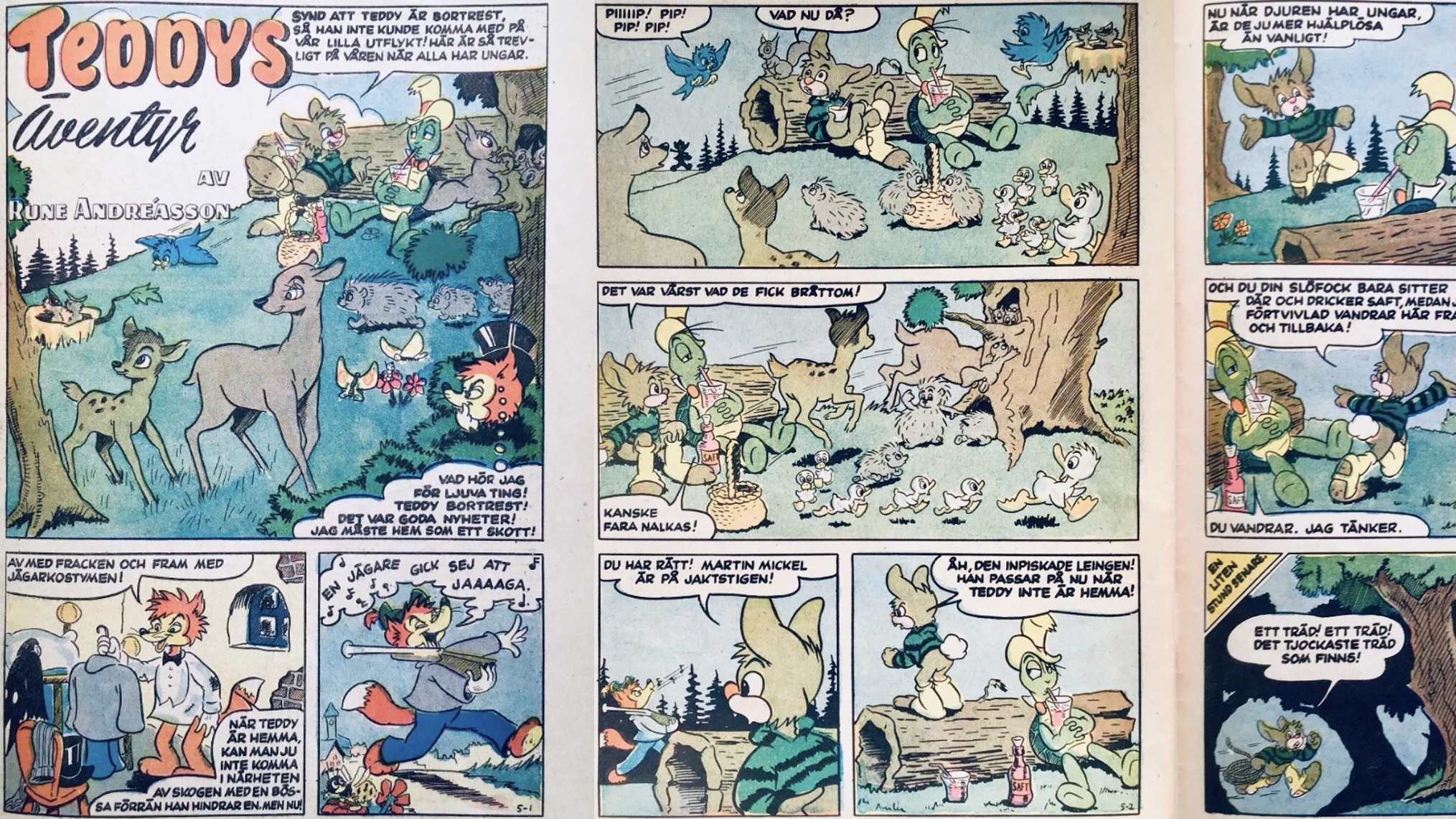 Teddy i Tuff och Tuss 1956 - Rogers Seriemagasin