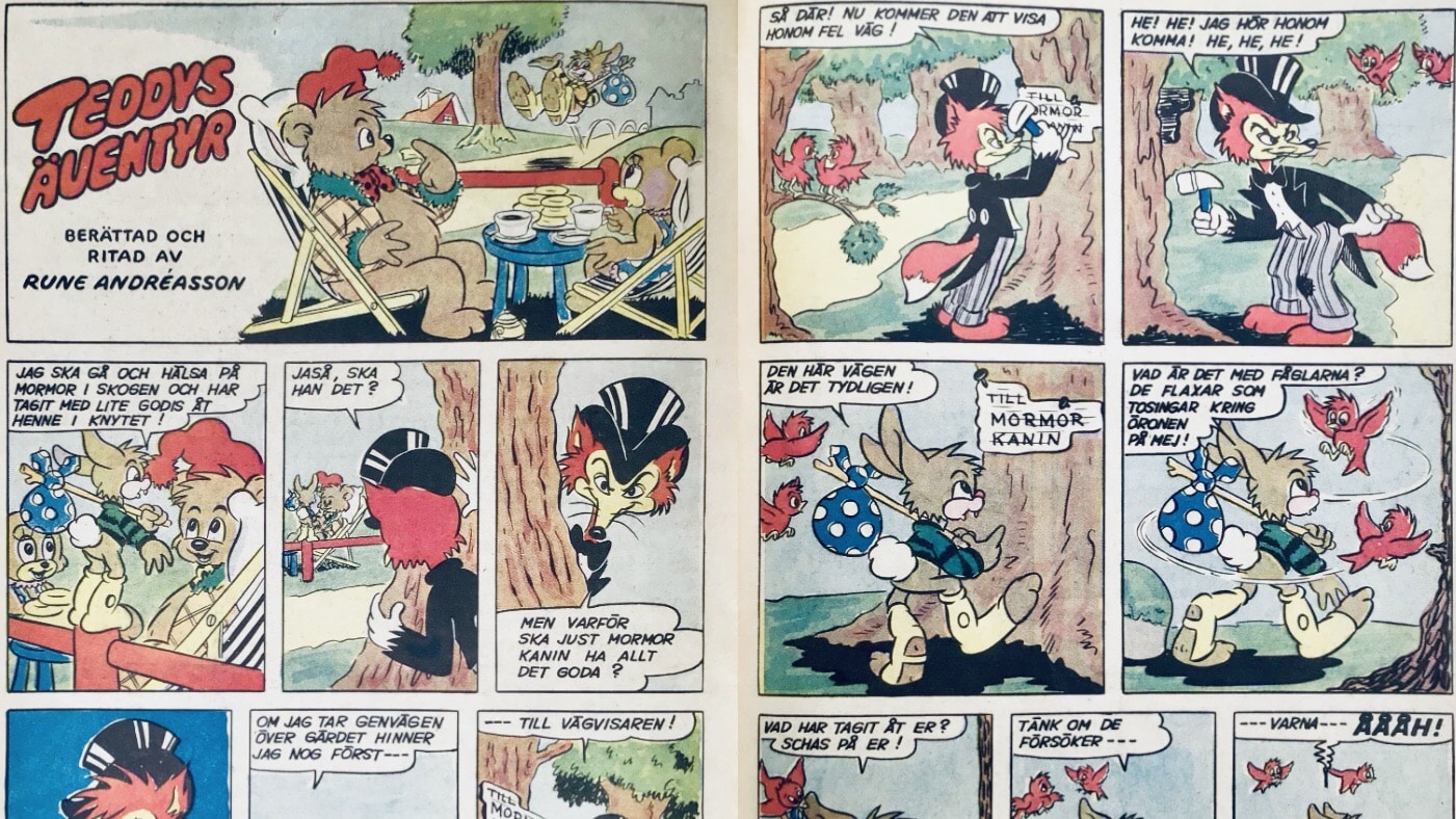 Teddy i Tuff och Tuss 1953 - Rogers Seriemagasin